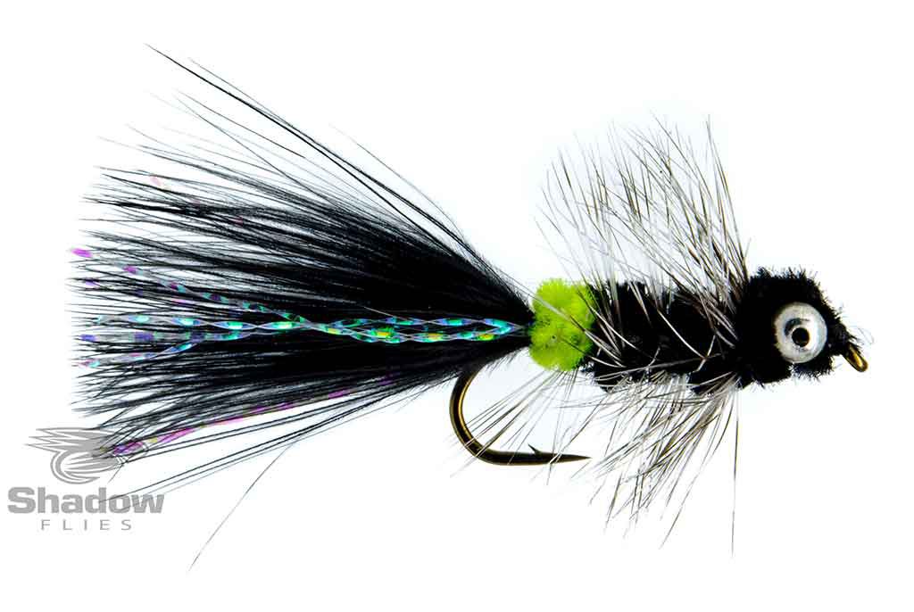 Nobbler-Black (Short w. Grizzly Hackle) | Streamer Salmon, Trout Fly