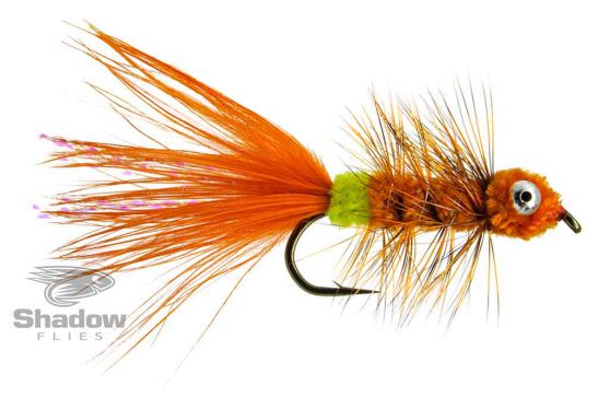 Nobbler-Orange (Short w. Grizzly Hackle) | Streamer Salmon, Trout Fly